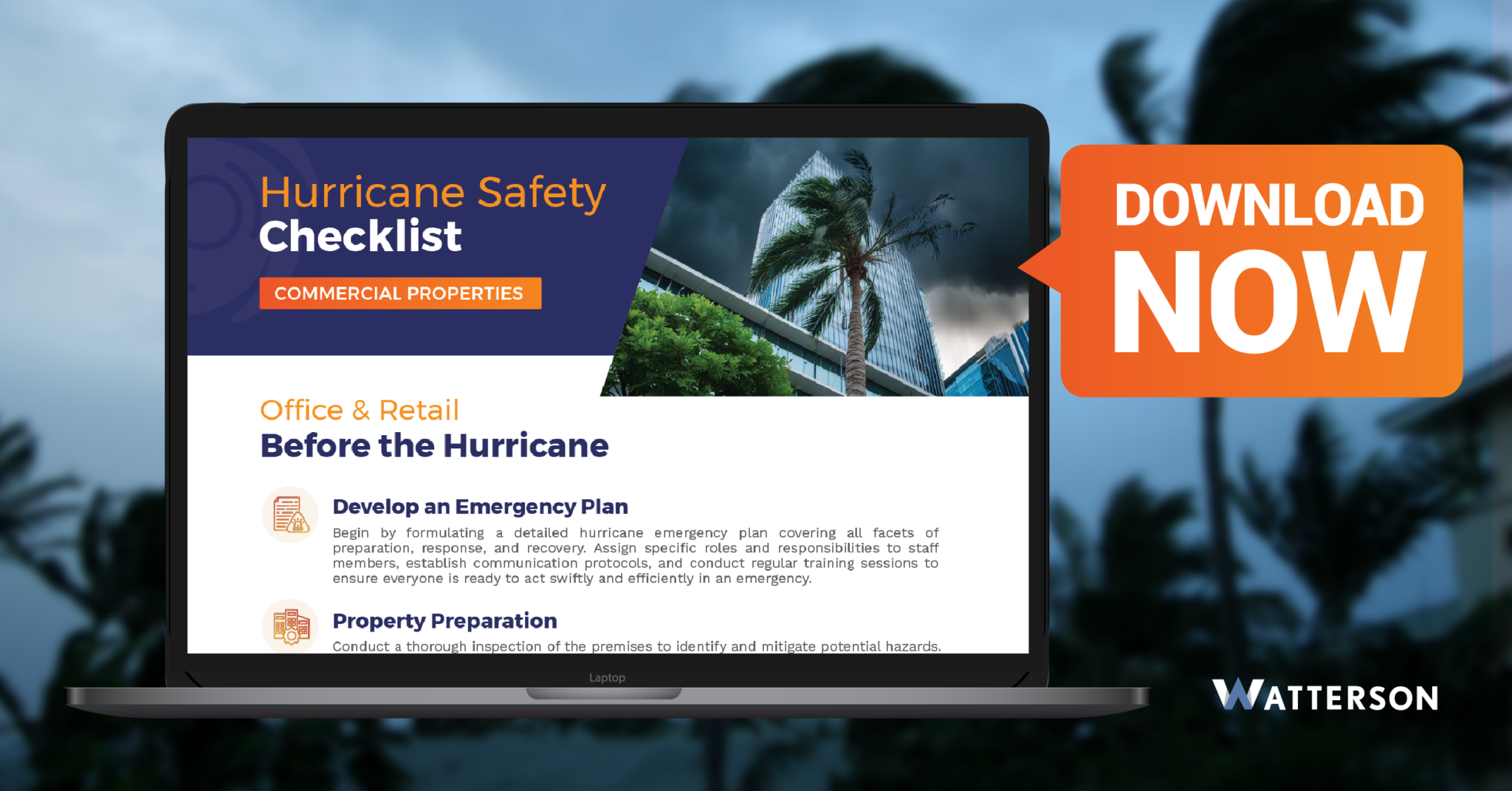 Hurricane Safety Checklist for Commercial Properties | Watterson